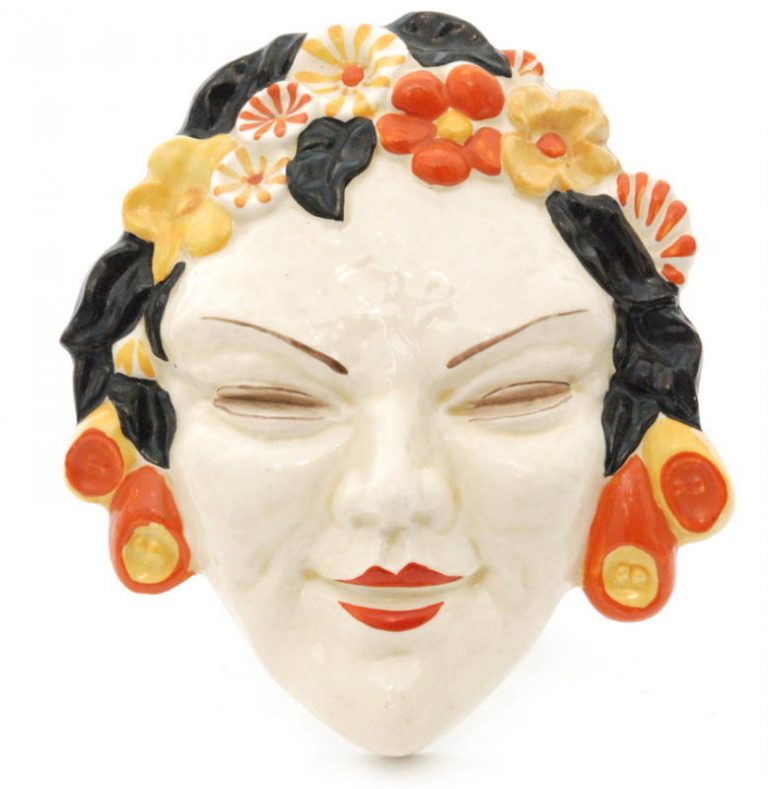Clarice Cliff Bizarre Wall Masks of the 1930s1