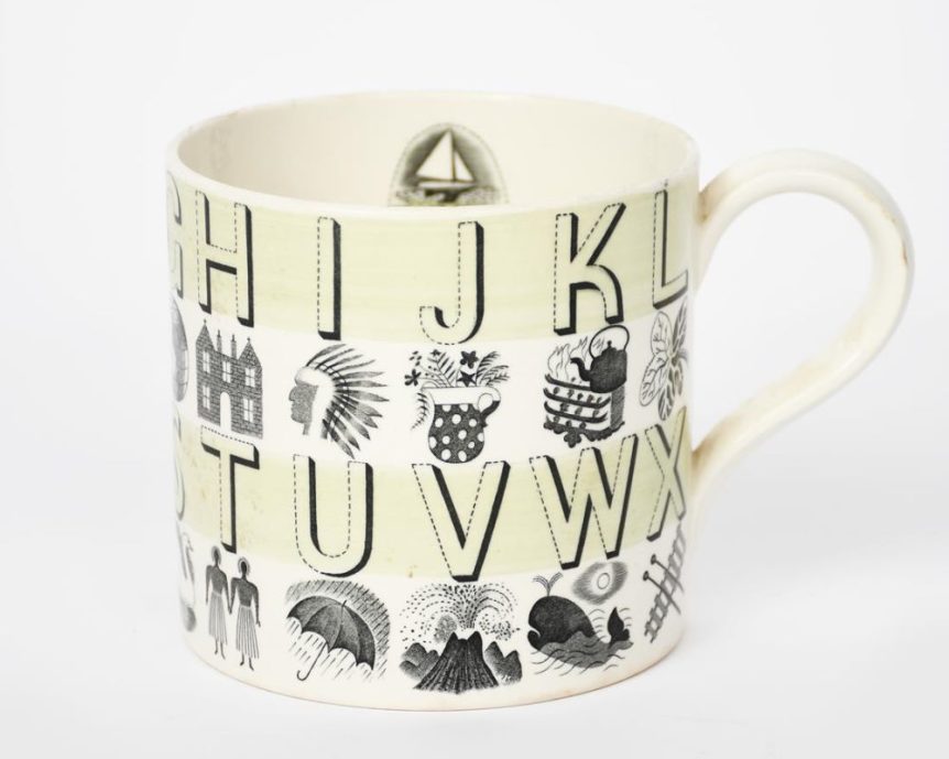 Eric Ravilious Alphabet Mug and Alphabet Seriesware